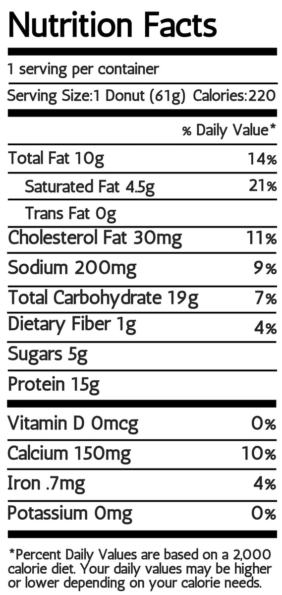 Redefine Foods Dippin' Dots® Chocolate Chip Cookie Dough Protein Donut